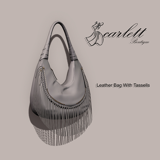Second Life Marketplace - [Scarlett Boutique] Leather Bag With Tassells ...